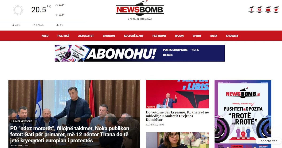 Newsbomb.al - Media Directory - Project Oasis