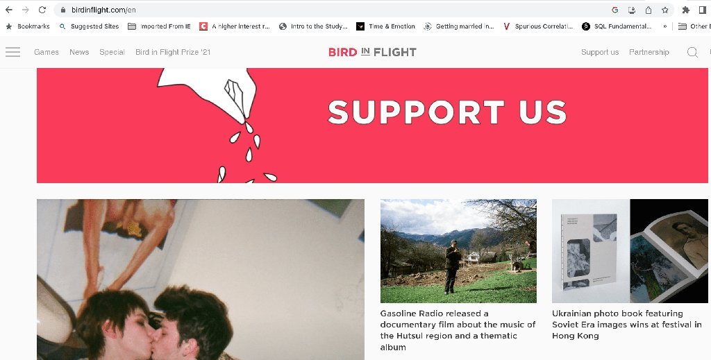 Bird In Flight — online magazine about photography and ... - Media Directory - Project Oasis