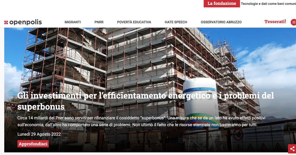 Openpolis - Media Directory - Project Oasis