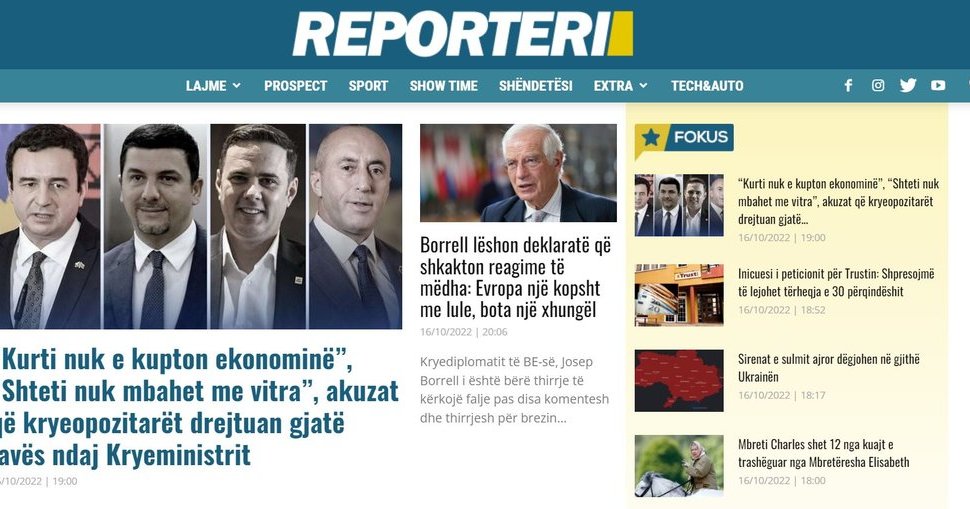 Reporteri.Net - Media Directory - Project Oasis