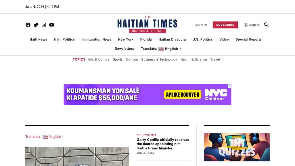 The Haitian Times - Media Directory - Project Oasis